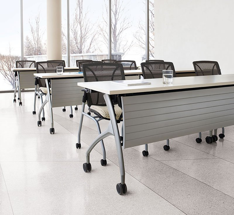 Global Multipurpose Flip Top Mobile Nesting Table - 2Gether