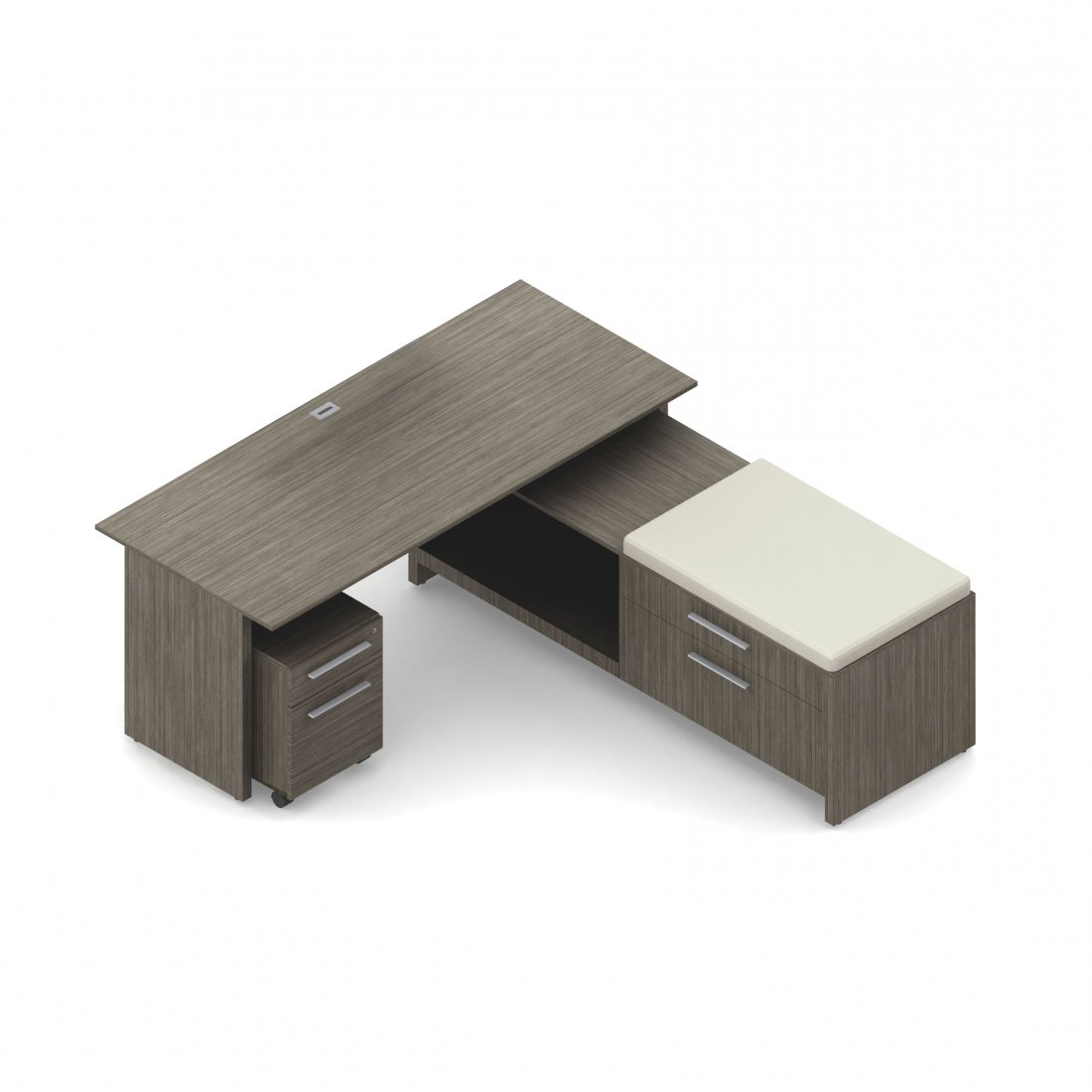 Global Princeton - L Shaped Desk With Cushion