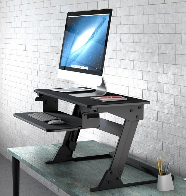 Solace by Workrite – Sit-Stand Desk Converter for Ergonomics